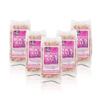 Himalayan Rock Salt Coarse 500g, 5 Packs. For Cooking, Body Scrubs ...