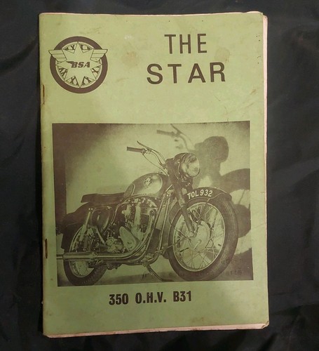 BSA 350 The Star 1977 Motorcycle owners club booklet | eBay UK