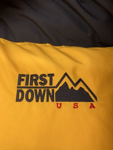 FIRST DOWN Jacket M Polyester Yellow Plain F842512 Used | eBay