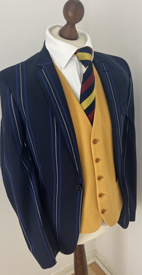 Boating Blazer Jacket Striped Men’s Mod 60’s Regatta Races by ASOS 38R ...