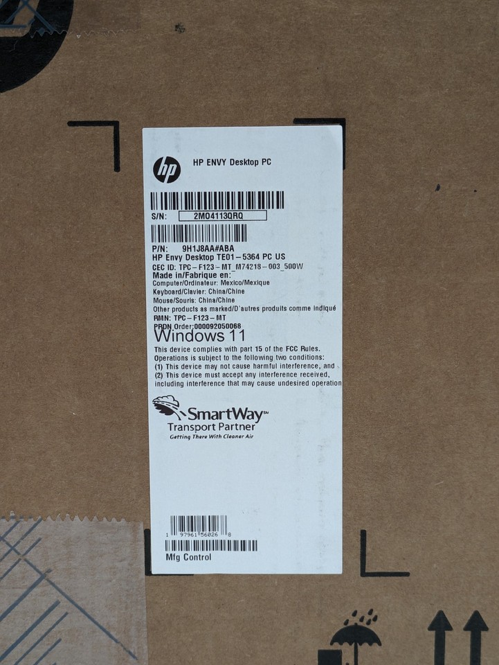 HP ENVY Desktop TE01-5364 Intel Core i7-14700F 32GB DDR4 1TB SSD RTX ...