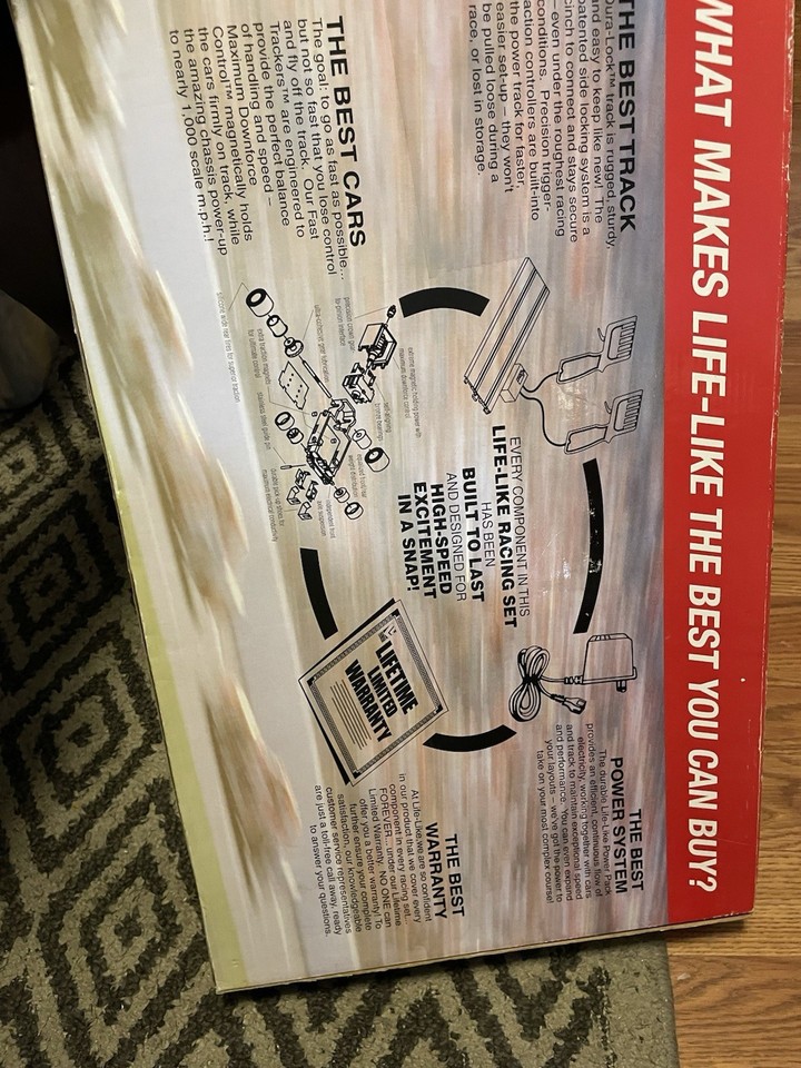 Life Like Racing NASCAR Stock Car Showdown HO Scale Slot Car Track ...