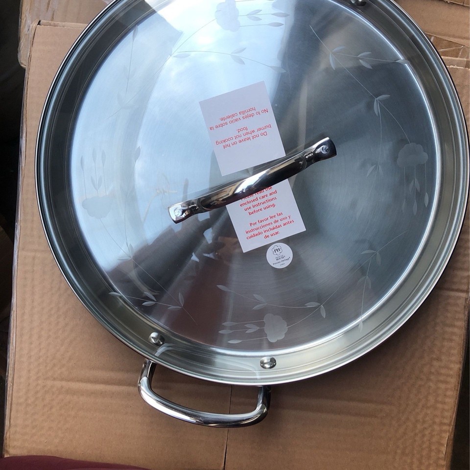 6977 new princess house culinario series healthy 13" round griddle with ...