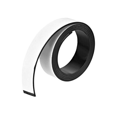Adhesive Black Magnetic Strip with White Cover 25/32Inch x 3.3Feet x 1 ...