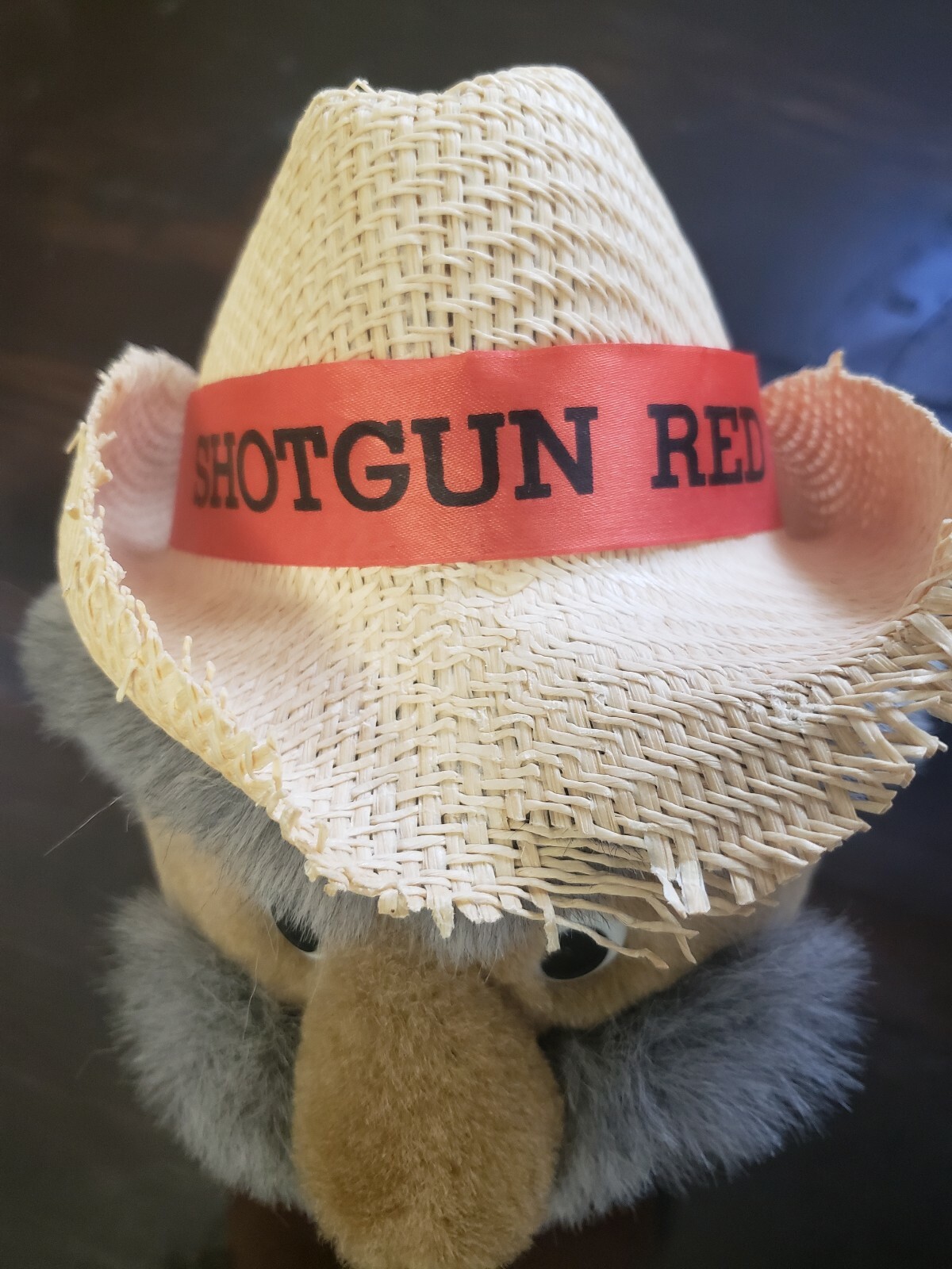 Shotgun Red Plush Hee Haw Nashville Now Steve Hall Western Cowboy Hat ...