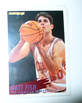 CARTE NBA BASKET BALL 1995 PLAYER CARDS MATT FISH (298) | eBay