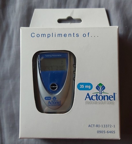 Pharmaceutical Drug Rep Collectible ACTONEL Pedometer. New In Box | eBay