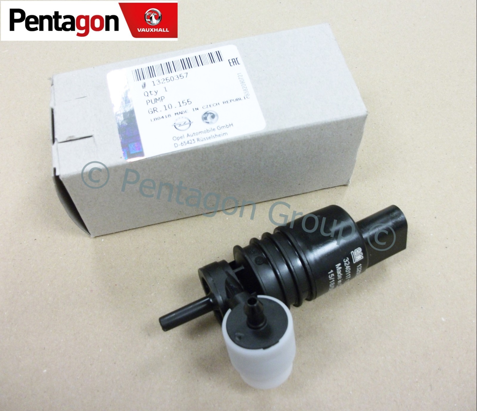 windscreen washer pump Vauxhall Corsa E 84139203 1.3CDTi 70kW B13DTE ...