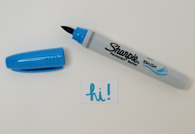 Sharpie Brush Tip Permanent Marker - Turquoise | eBay