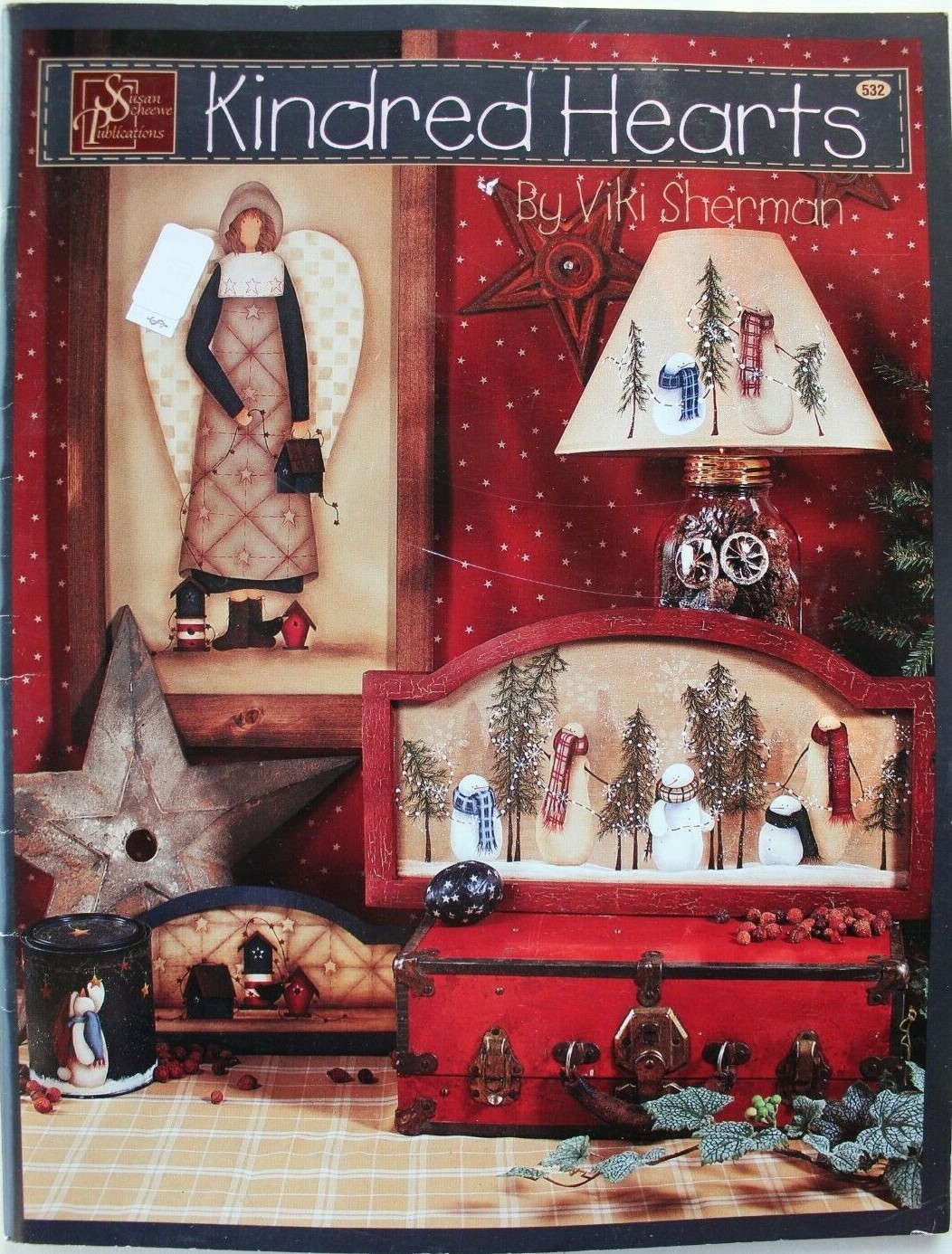 Kindred Hearts Viki Sherman Wood Holiday Tole Painting Pattern Book ...