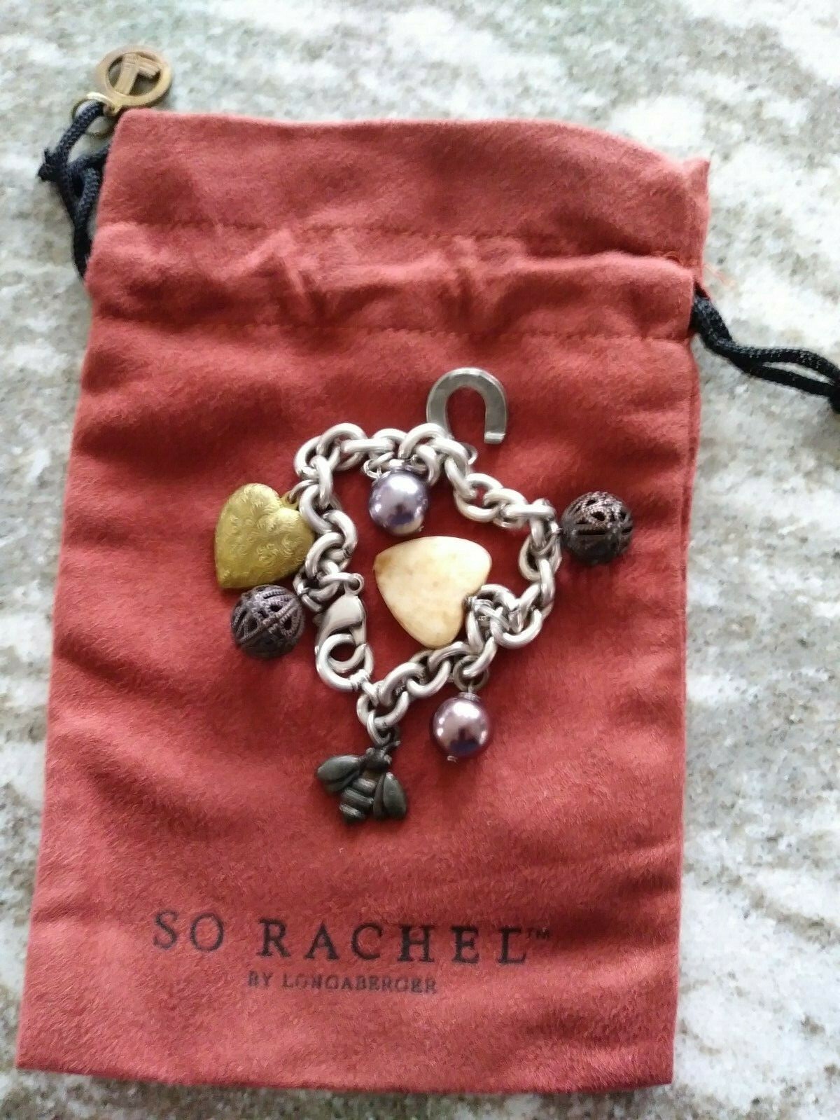 Longaberger So Rachel Scion Charm Bracelet MINT FREE SHIPPING! | eBay
