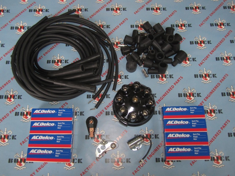 1938-1953 Buick Complete Tune-Up Kit with Ignition Wires | Vintage Part