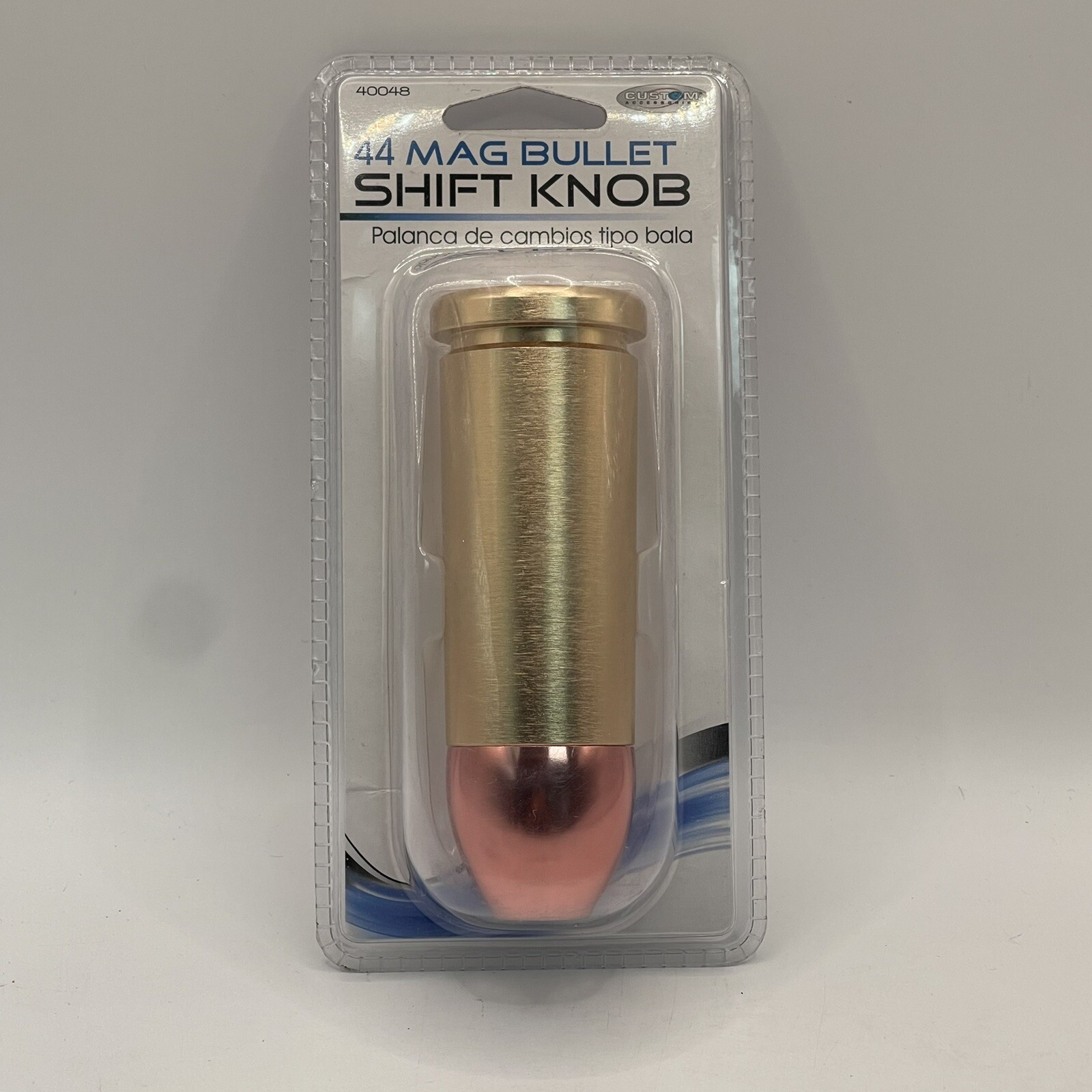 UNIVERSAL 44 BULLET STICK SHIFT KNOB BRASS MAG CAR/TRUCK MANUAL For 1/2 ...