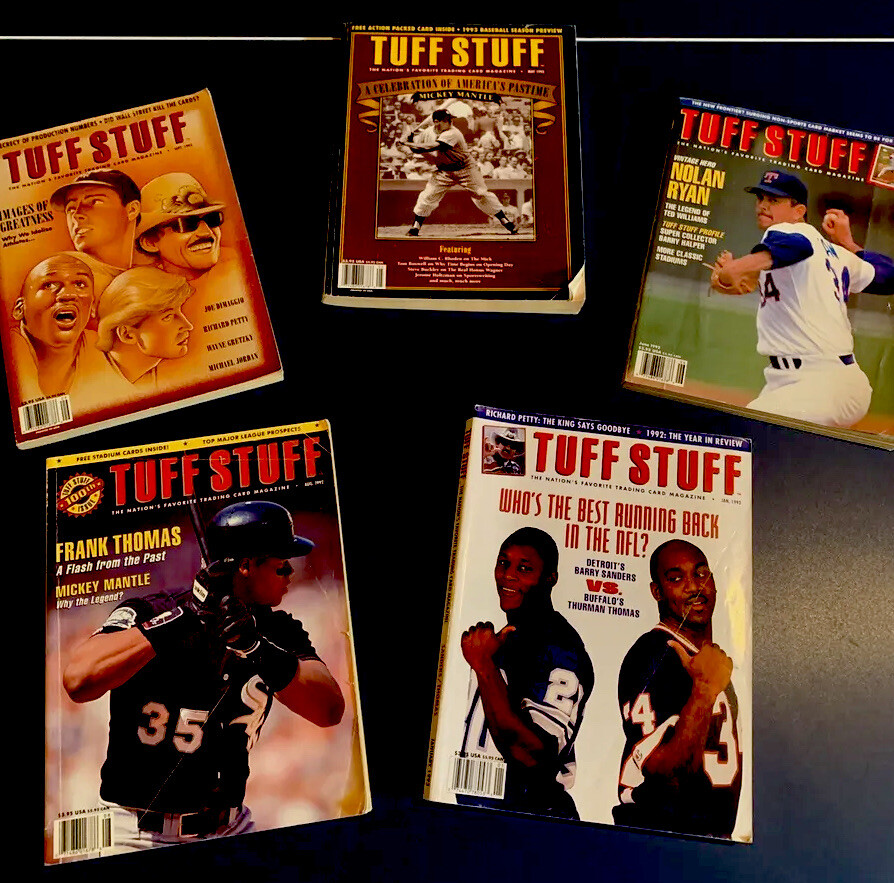 Michael Jordan Rare Tuff Stuff Magazine Lot Mickey Mantle Ryan 1992-93 ...