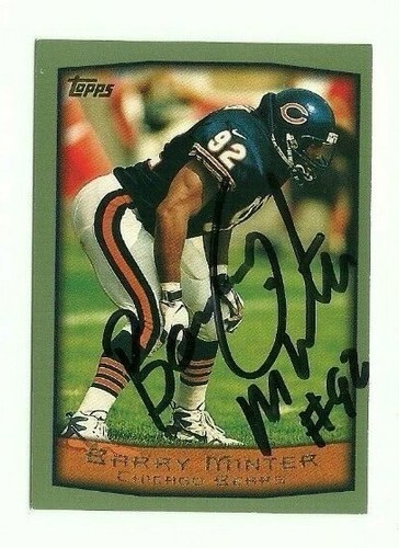 Barry Minter 1999 Topps signed auto autographed card Bears | eBay