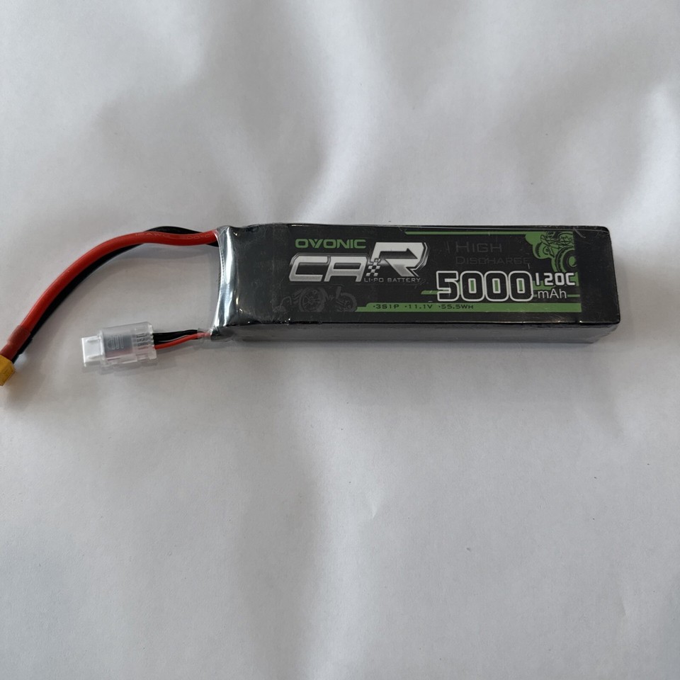 Ovonic 11.1V 120C 3S 5000mAh LiPo Battery XT60-TRX for RAPTOR R Car ...