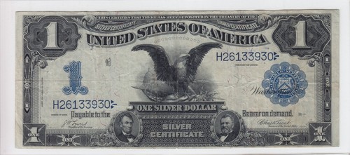 1899 $1 Silver Certificate Note Black Eagle FR#227 H26133930 ...