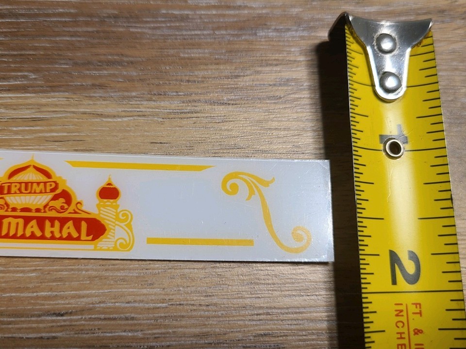 Trump Taj Mahal Atlantic City Slot Machine Disclaimer Label New Old ...