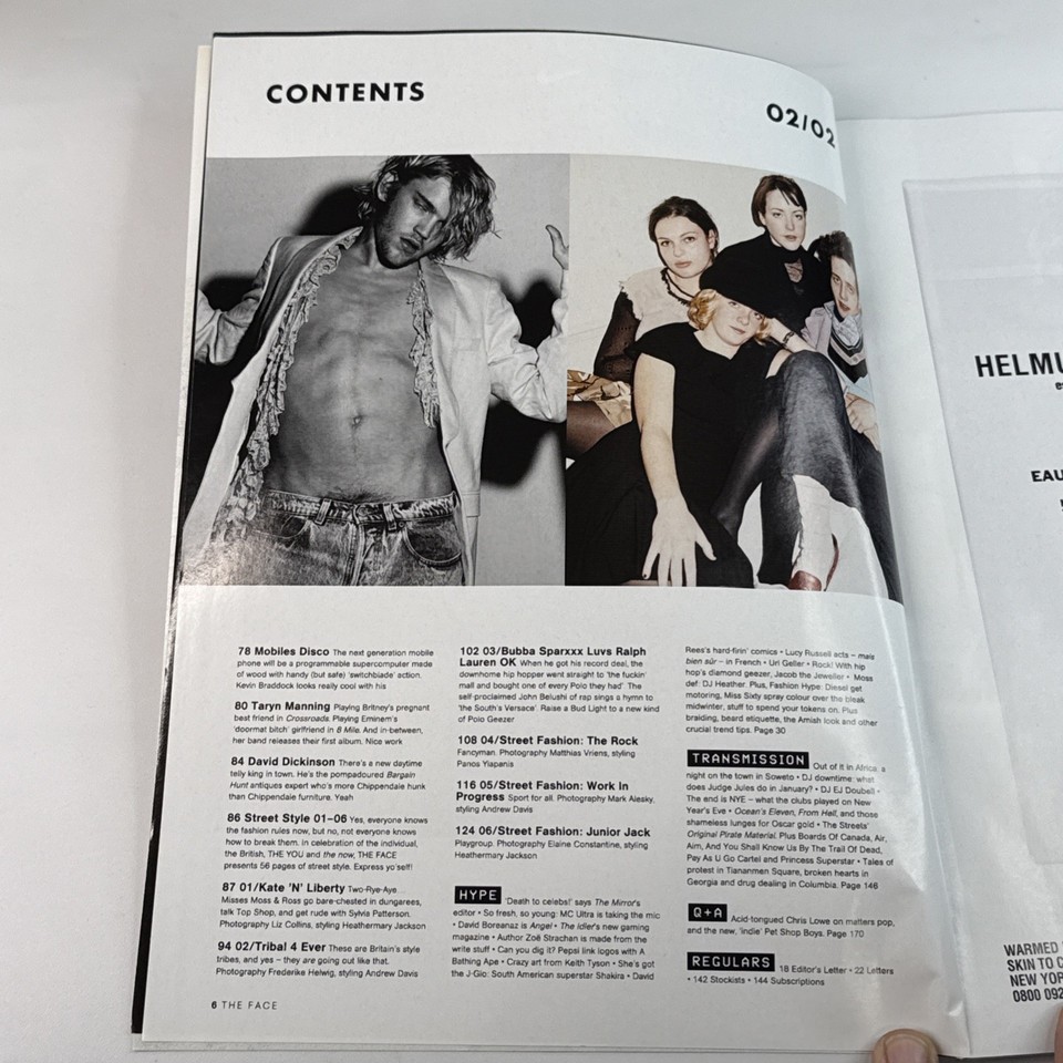 The Face Magazine Issue #61 February 2002 Kate Moss, Eminem, Alicia ...