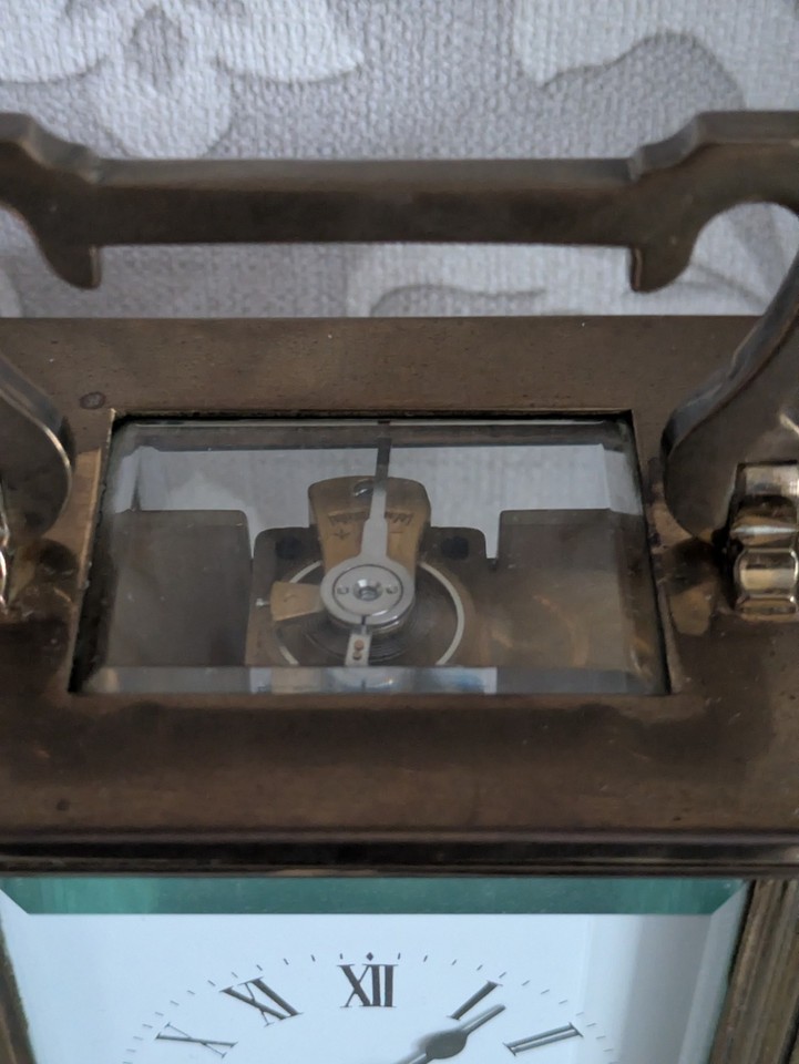 Vintage Carriage Clock With Key In Working Order | eBay UK