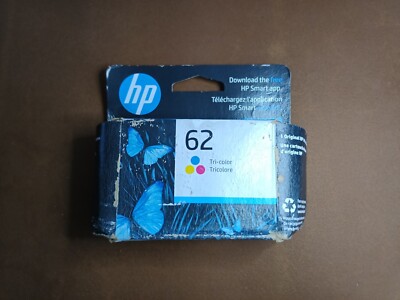 New Genuine HP 62 Tri Color Original OEM Printer Ink Cartridge ...