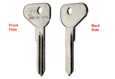 VW Bus Replacement Keys VW Blank Key Pair - Replacement For 1971-1979 ...
