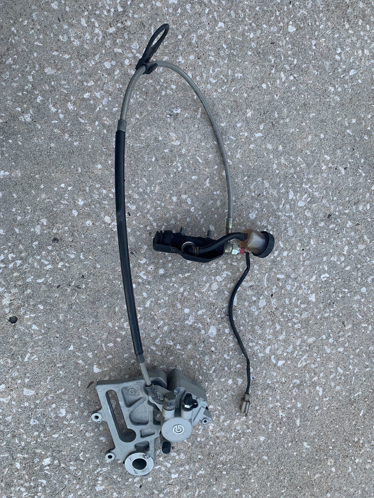 KTM 640 2001 LC4 01 Rear Brakes Brake Master Cylinder Line Caliper Pads ...