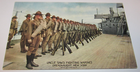 Postcard Military Uncle Sam's Fighting Marines Dreadnaught New York ...