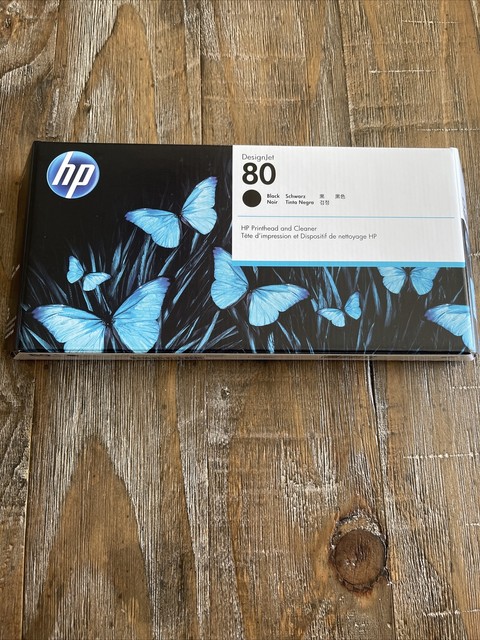 HP 80 C4823A DesignJet Printhead and Printhead Cleaner - Black for sale ...