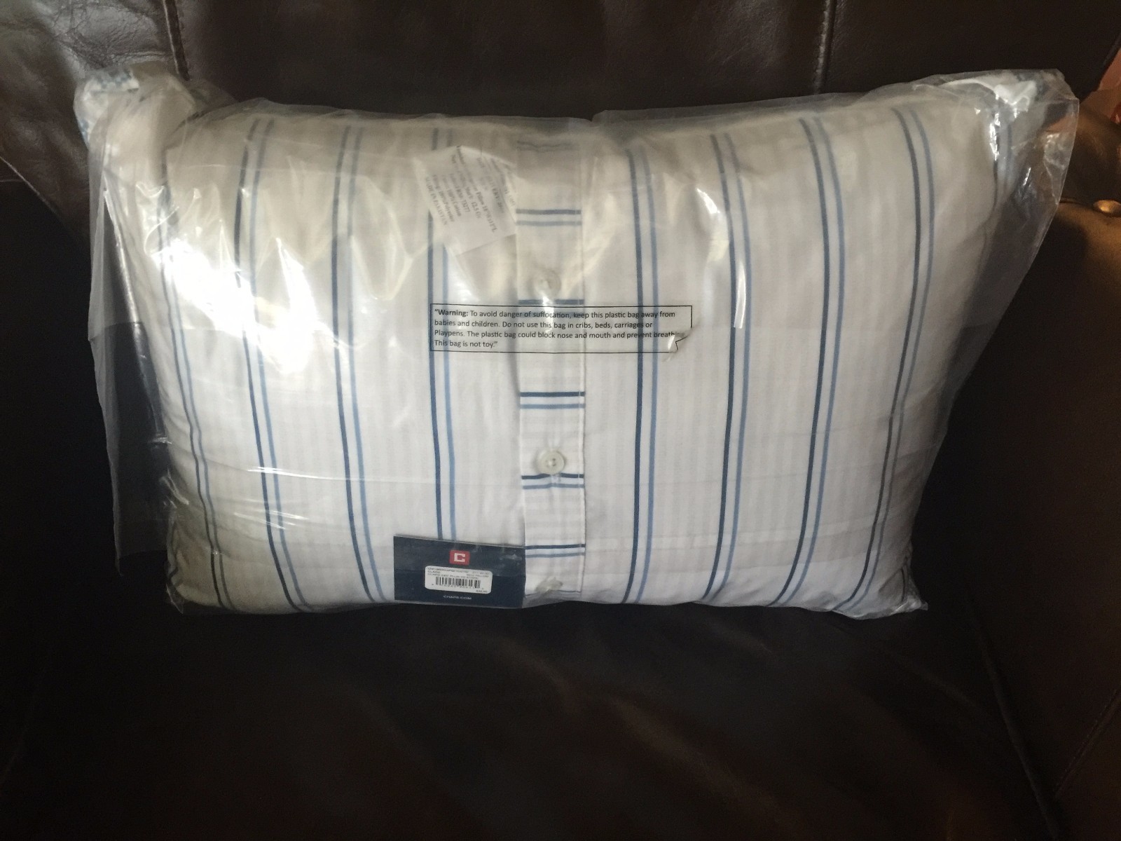 Chaps CLAIRE Decorator Oblong Throw Pillow BLUE & WHITE Retired NWT ...