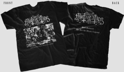 New Dtg / Dtf printed t-shirt -MUTIILATION'- Hail Satanas We Are the ...