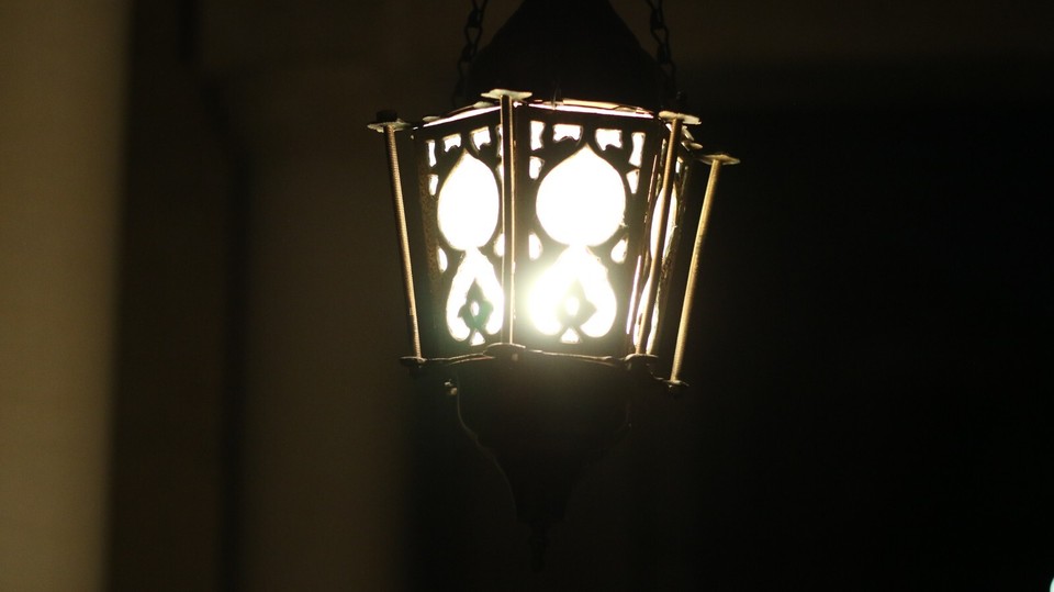 vintage Rare ottoman Brass and Glass Lantern Islamic Mosque Hanging ...