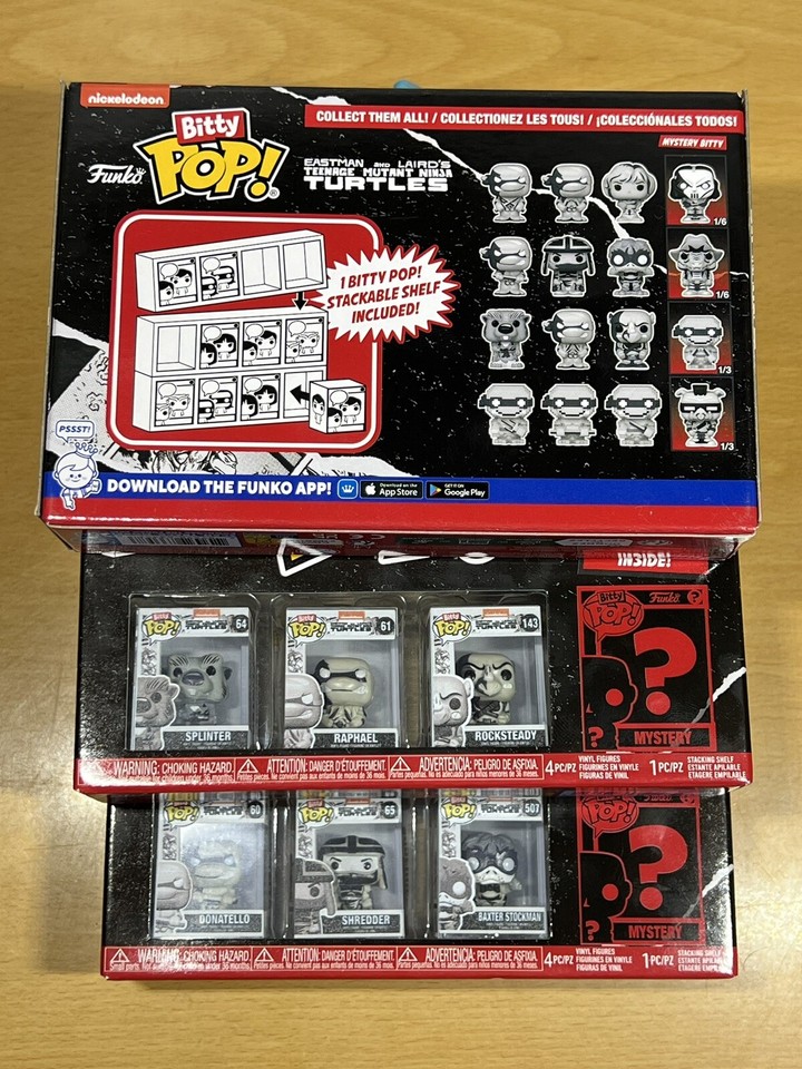 FUNKO BITTY POP TMNT 2024 SDCC EXCLUSIVE LE 4k Pcs SET OF 4 NINJA ...
