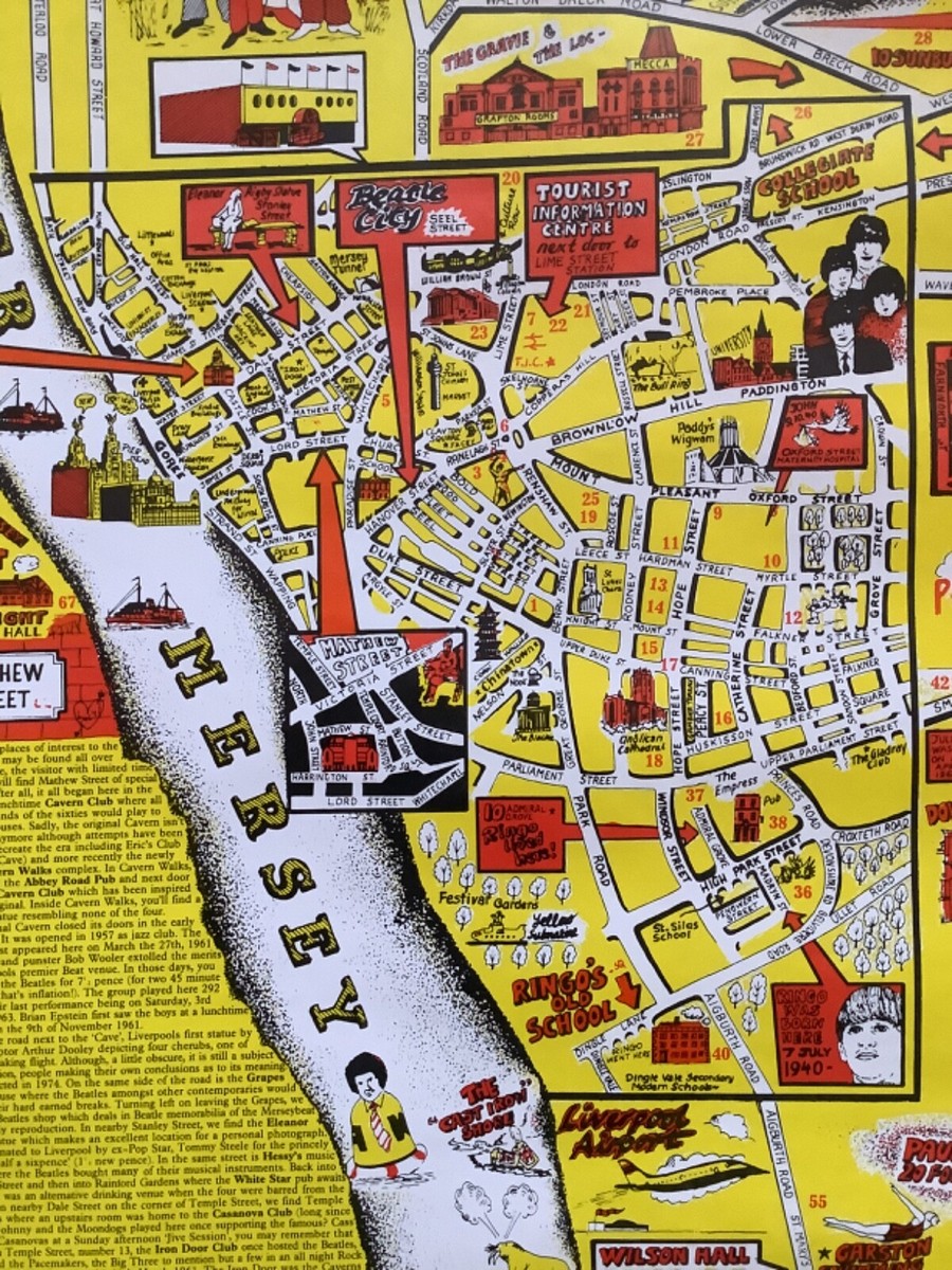 Beatles Liverpool Map Liverpool Map ~ Crown Street Liverpool 1928