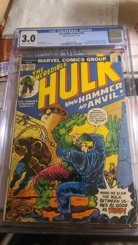 Incredible Hulk #182 CGC 3.0 Wolverine cameo on first page | eBay
