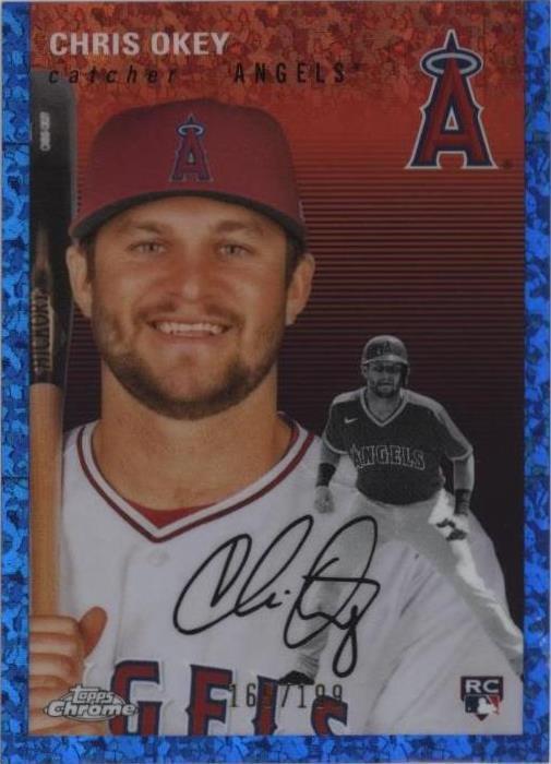 2023 Topps Chrome Platinum Anniversary - Chris Okey #156 Blue Mini ...