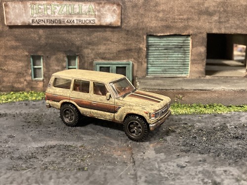 Toyota Land Cruiser FJ60 Rusty Weathered Custom 1/64 Diecast Barn Find ...