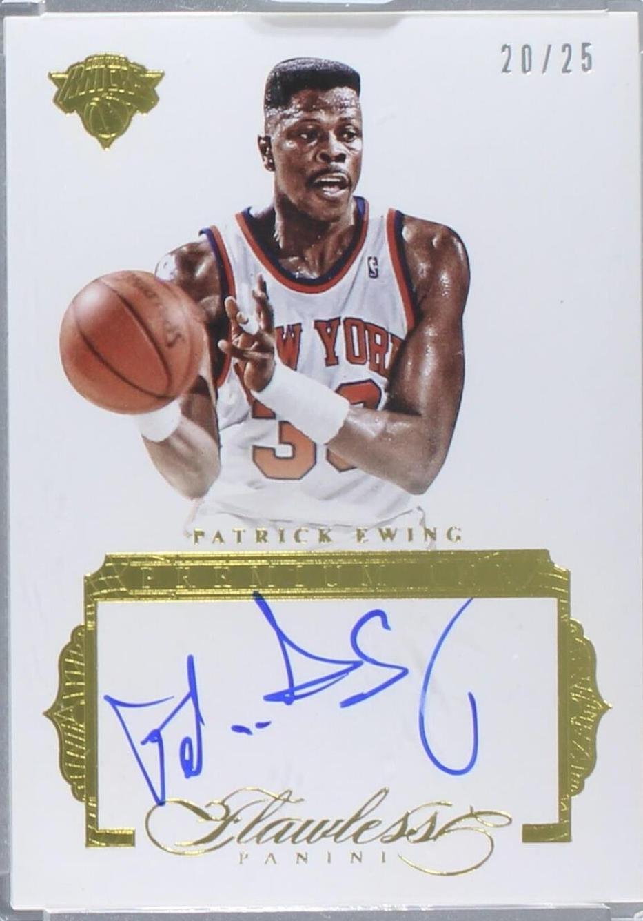 2015-16 Panini Flawless - Premium Ink Patrick Ewing #PI-PE /25 (AU) for ...