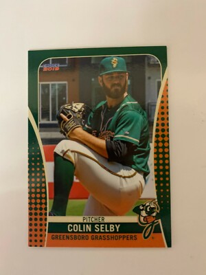 Colin Selby 2019 Greensboro Grass Hoppers Team Card | eBay