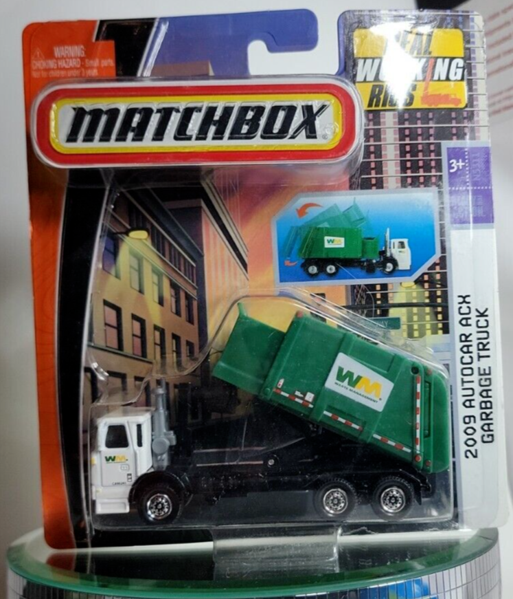 Matchbox Real Working Rigs 2009 Autocar ACX Trash Garbage Truck Waste ...