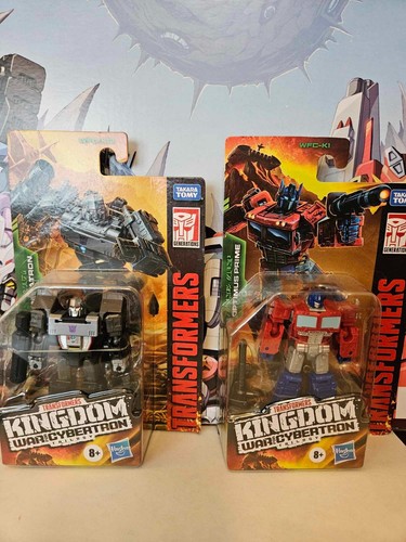 Transformers WFC Kingdom Core Class Optimus Prime & Megatron lot | eBay
