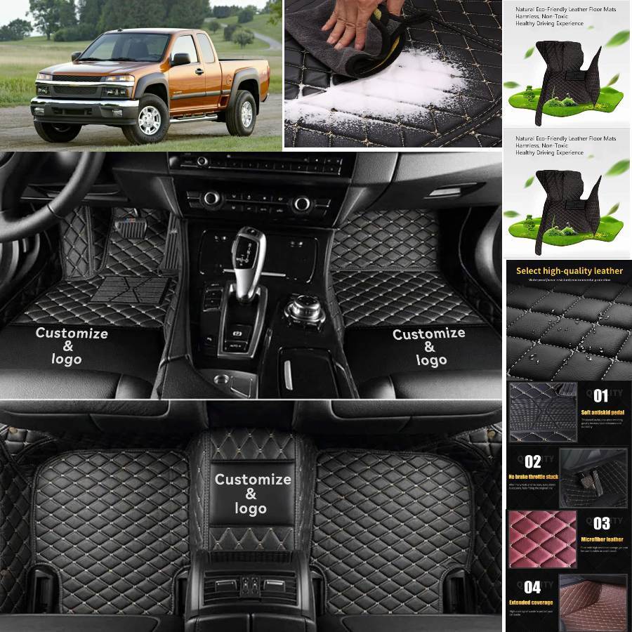 For Chevrolet Colorado Car Floor Mats All Weather Luxury Carpets Cargo ...