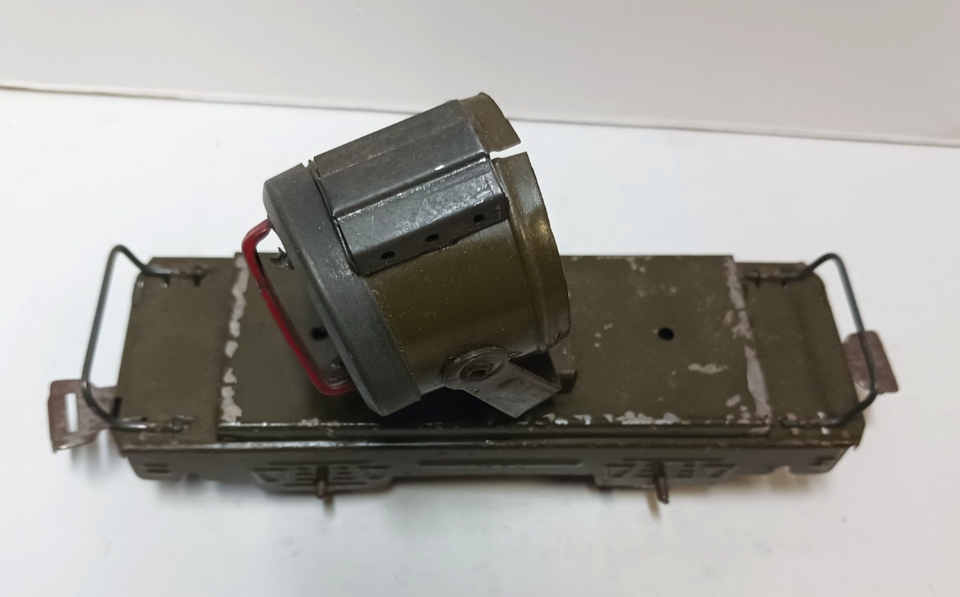 Marx Army Supply Train 500 Flat Car With Searchlight Spotlight | eBay