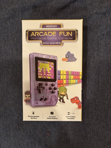 Arcade Fun Portable Game Console 200 Games Rechargable Battery | eBay