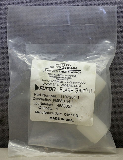 Saint-Gobain Furon 1107254-1 Flare Grip II Compression Fitting FMF8UTN ...
