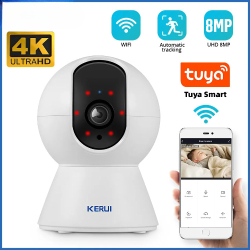 5/8MP 4K Smart Mini WiFi IP Cam Wireless HomeSurveillance Camera With ...
