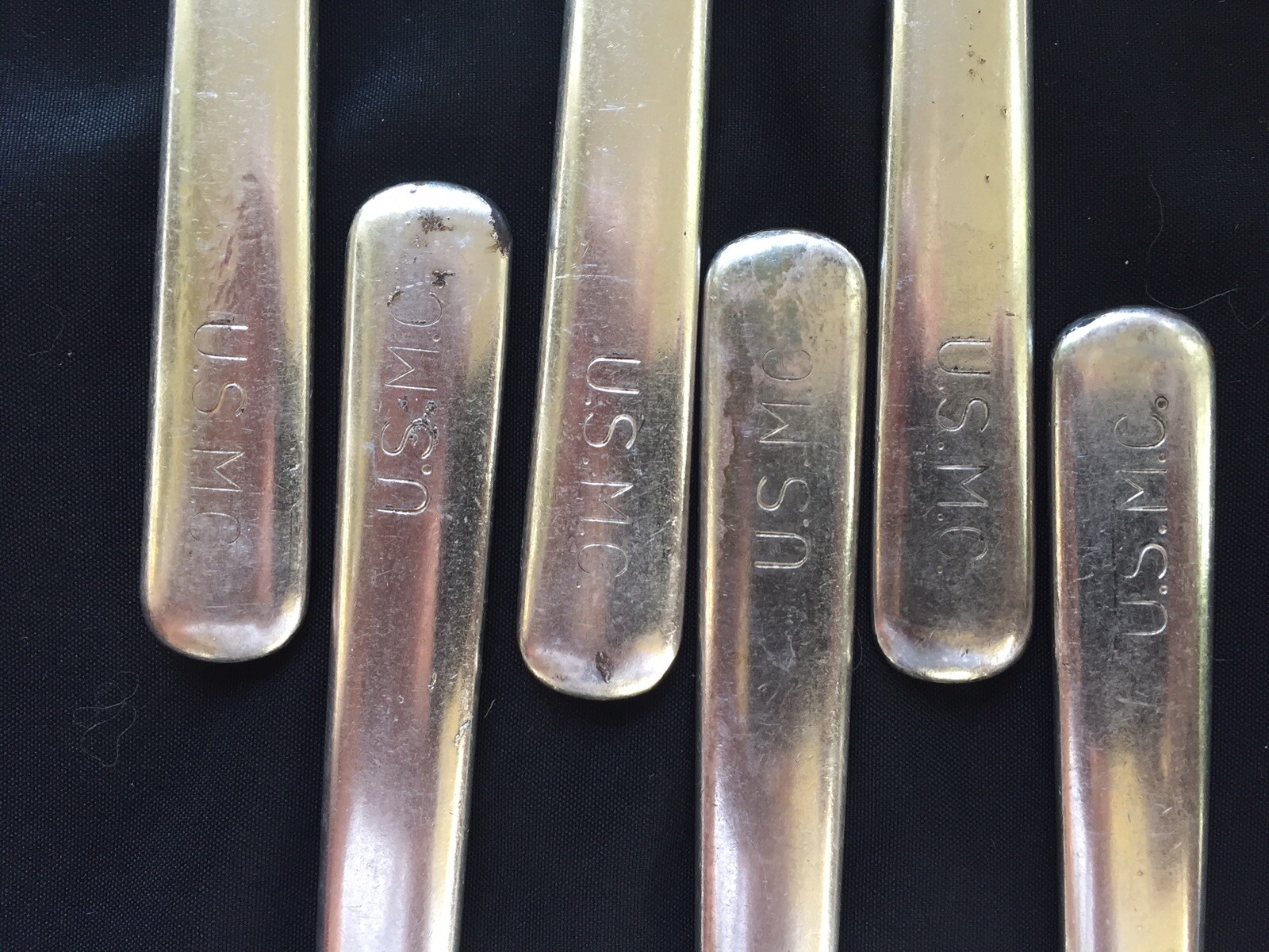 Vintage USMC Silver plate Flatware Mess Hall Issue Knife Set 6 Marine ...