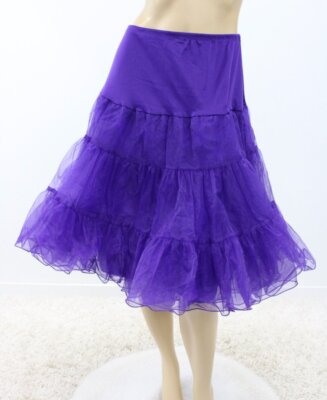 Tiered Drop Waist Petticoat Crinoline Purple 3 Layer Square Dance M L ...