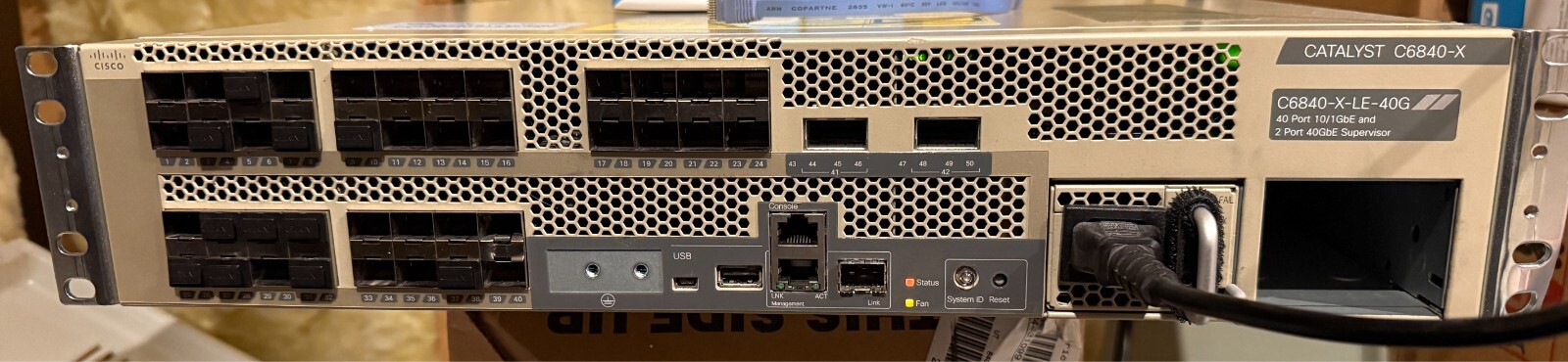 CISCO CATALYST C6840-X-LE-40G V02 68-5394-02 40-PORT Switch Read ️ for ...