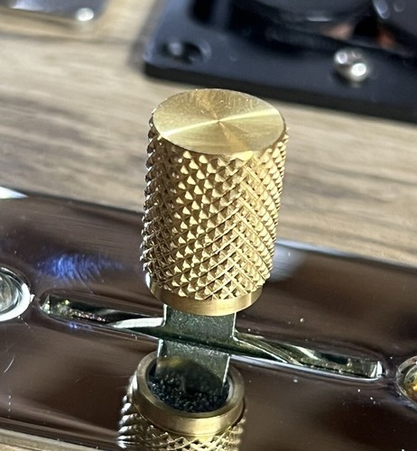 Kinnatone gold Knurled stainless Steel Strat Or tele switch tip Blade ...
